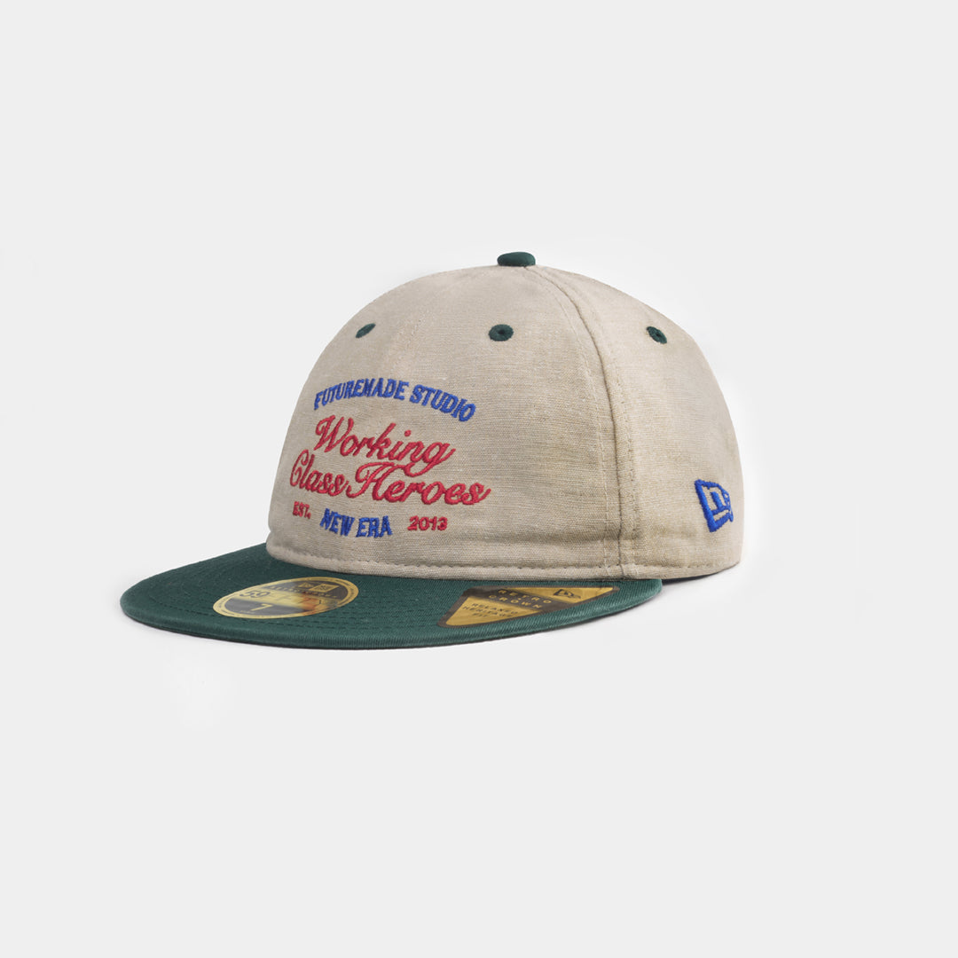 59FIFTY Retro Crown New Era x FTMD Stone Dark Green Fitted – New Era ...